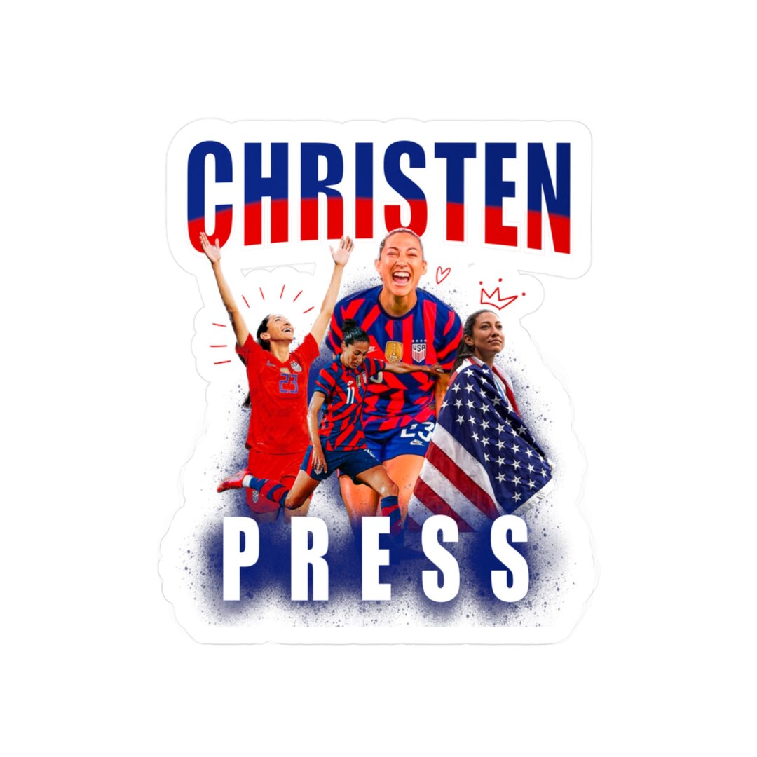 Christen Press Soccer Player Vinyl Decal | Kiss-cut Vinyl Decals - Etsy