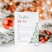 Editable Christmas Menu Template, Hand Drawn Whimsical Holiday Party ...