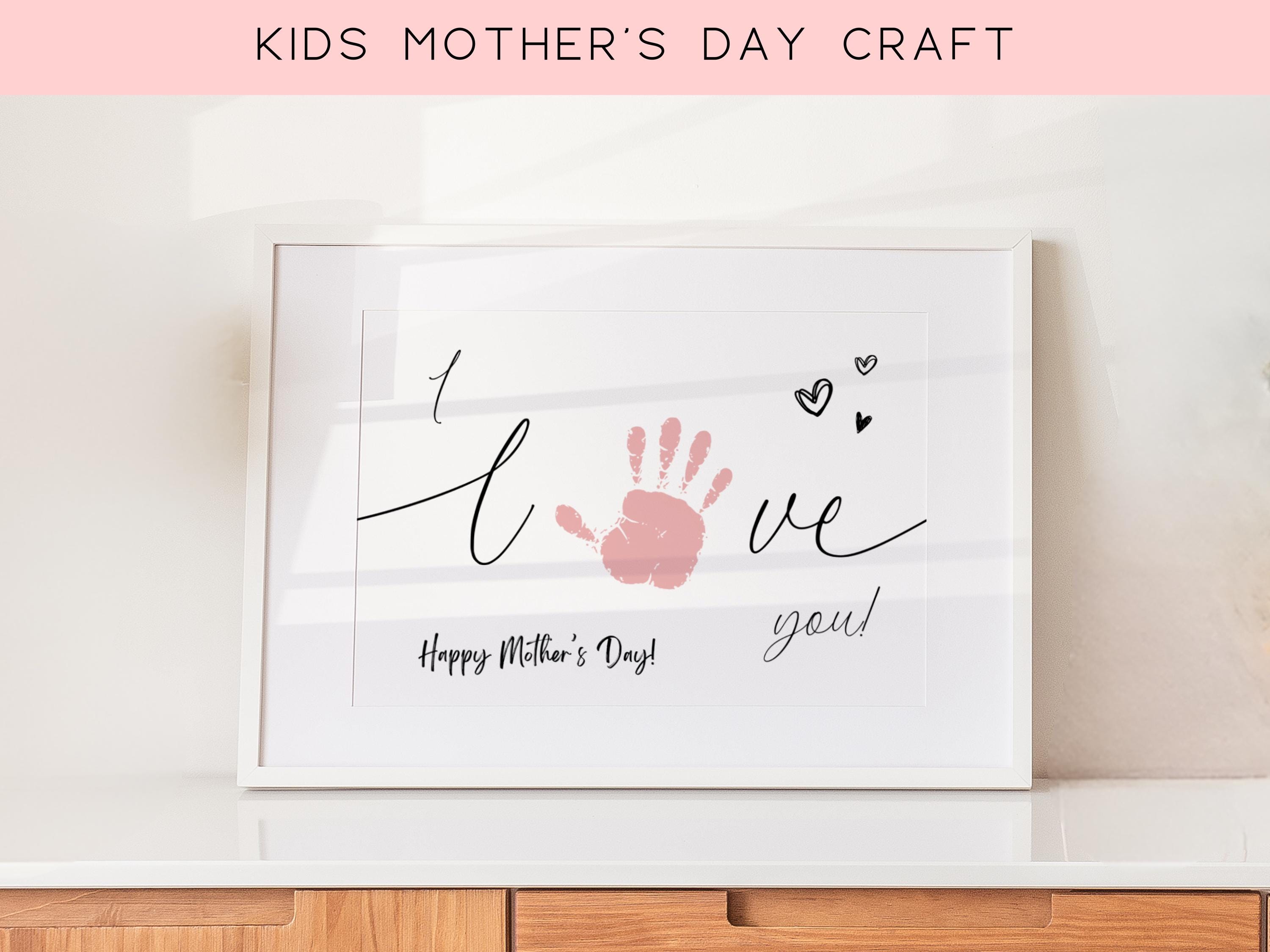 Mothers Day Handprint Art, Mothers Day Craft Activity Printable, Crafts ...