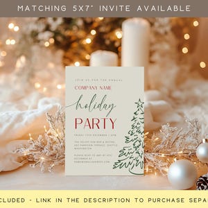 Company Christmas Party Welcome Sign, Corporate Christmas Party Sign ...
