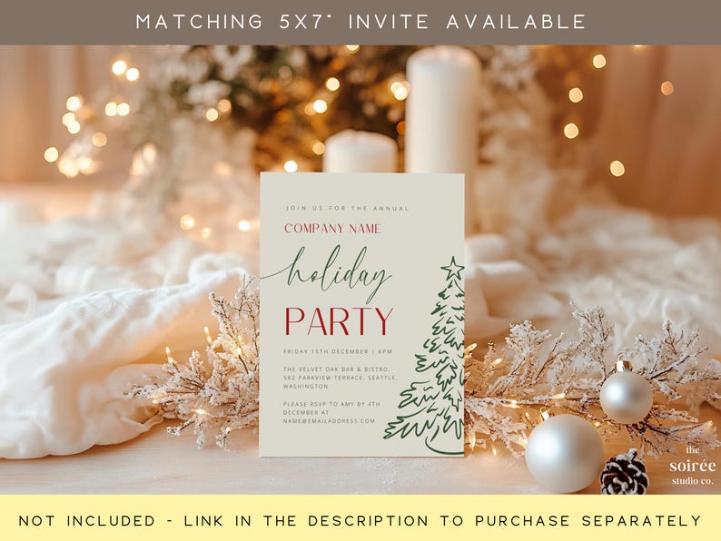 Company Christmas Party Welcome Sign, Corporate Christmas Party Sign ...