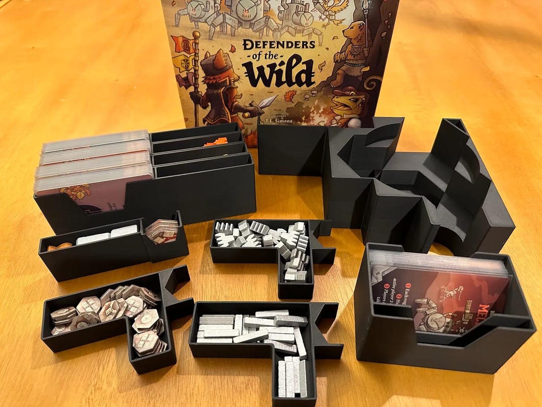 Defenders of the Wild Board Game Organizer and Insert Hextra - Etsy