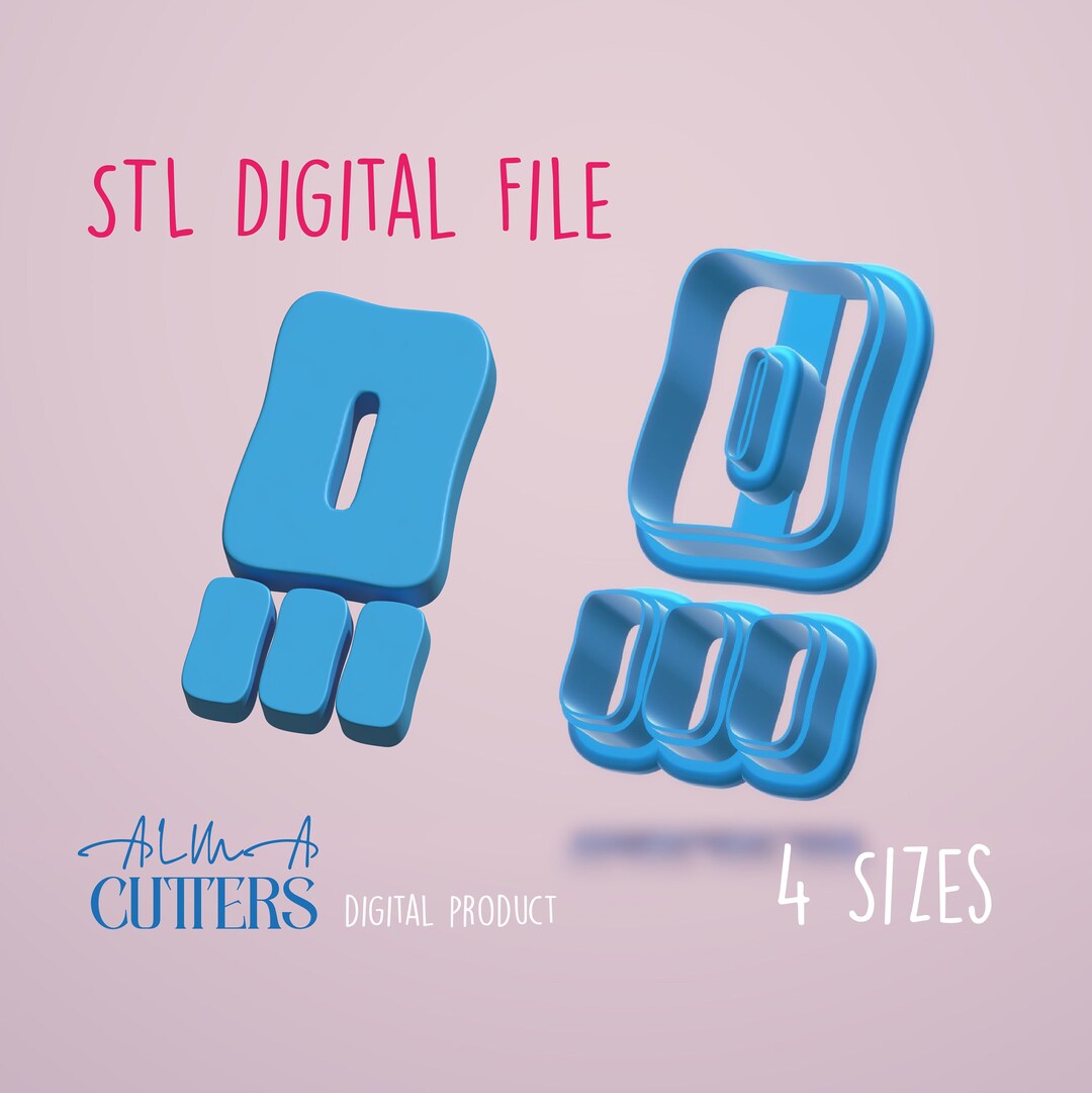 Polymer Clay Cutters STL File Clay Cutter STL Cutter File Digital STL File 3D Printer File Clay ...