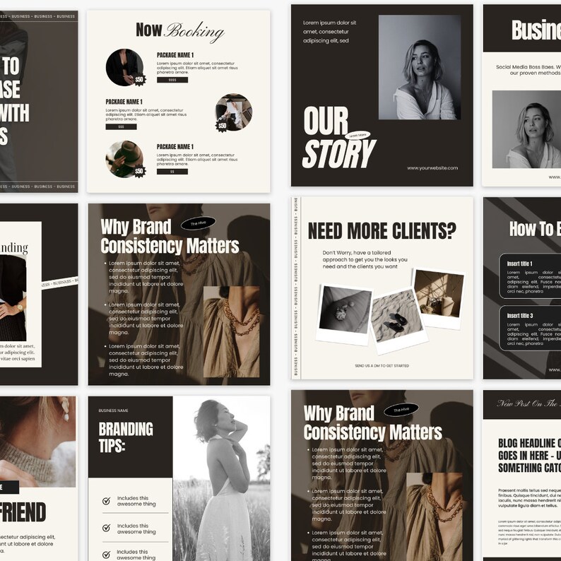 Social Media Canva Instagram Template Social Media Management Canva ...