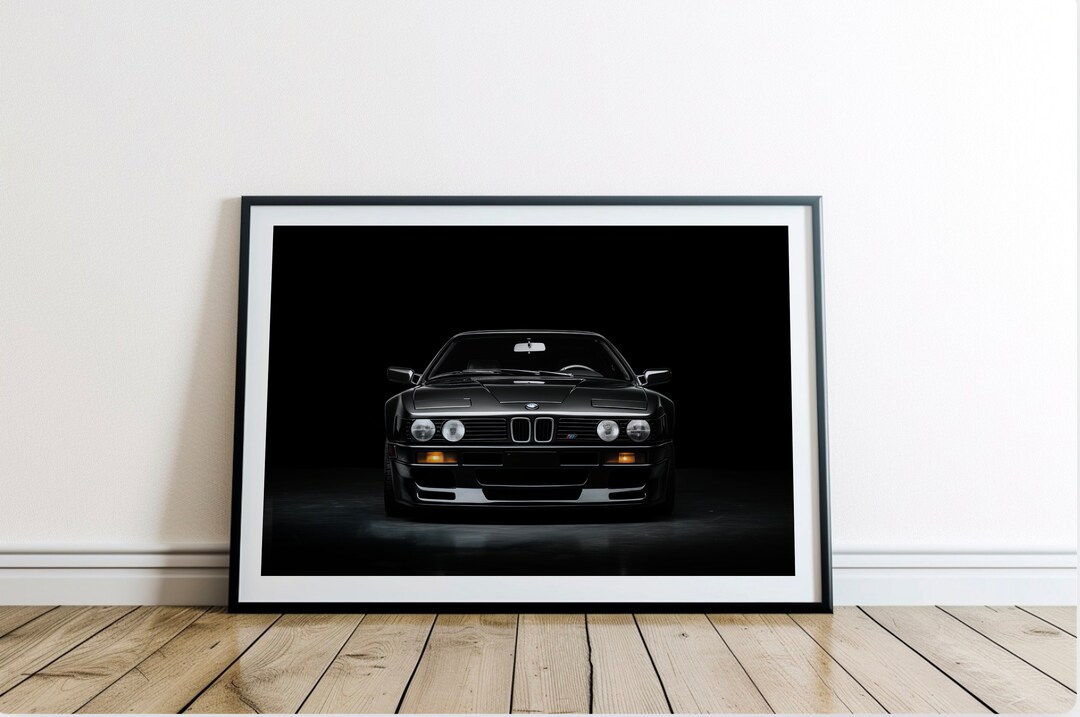 Sports Car | Dark Style | BMW Black | Classic Car | Digital Wall Art ...