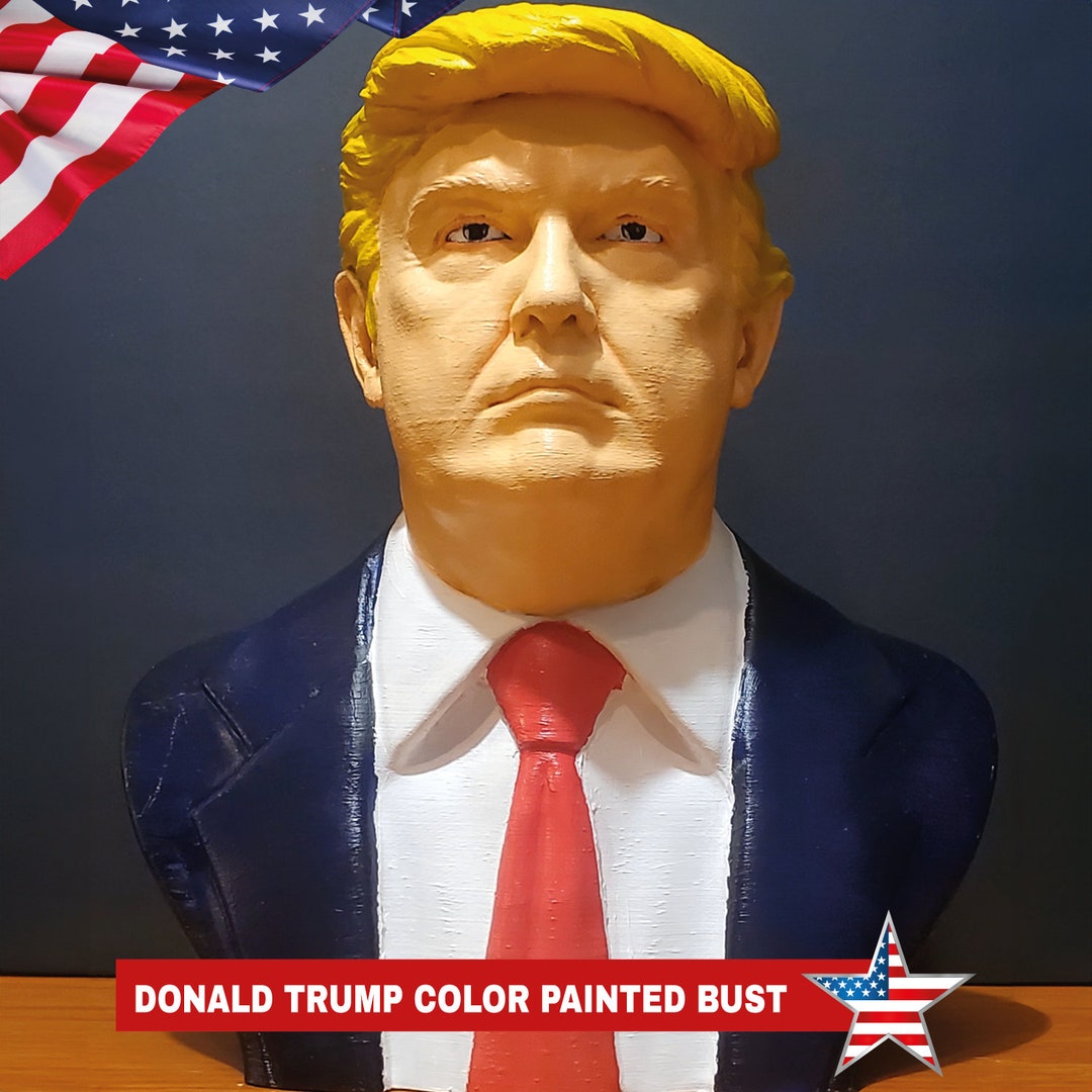 Gigantic Donald Trump Gold Bust 18 Inches Etsy