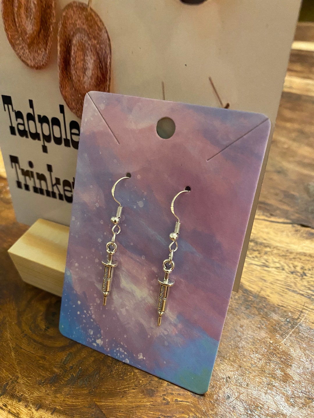 Silver Syringe Earrings - Etsy