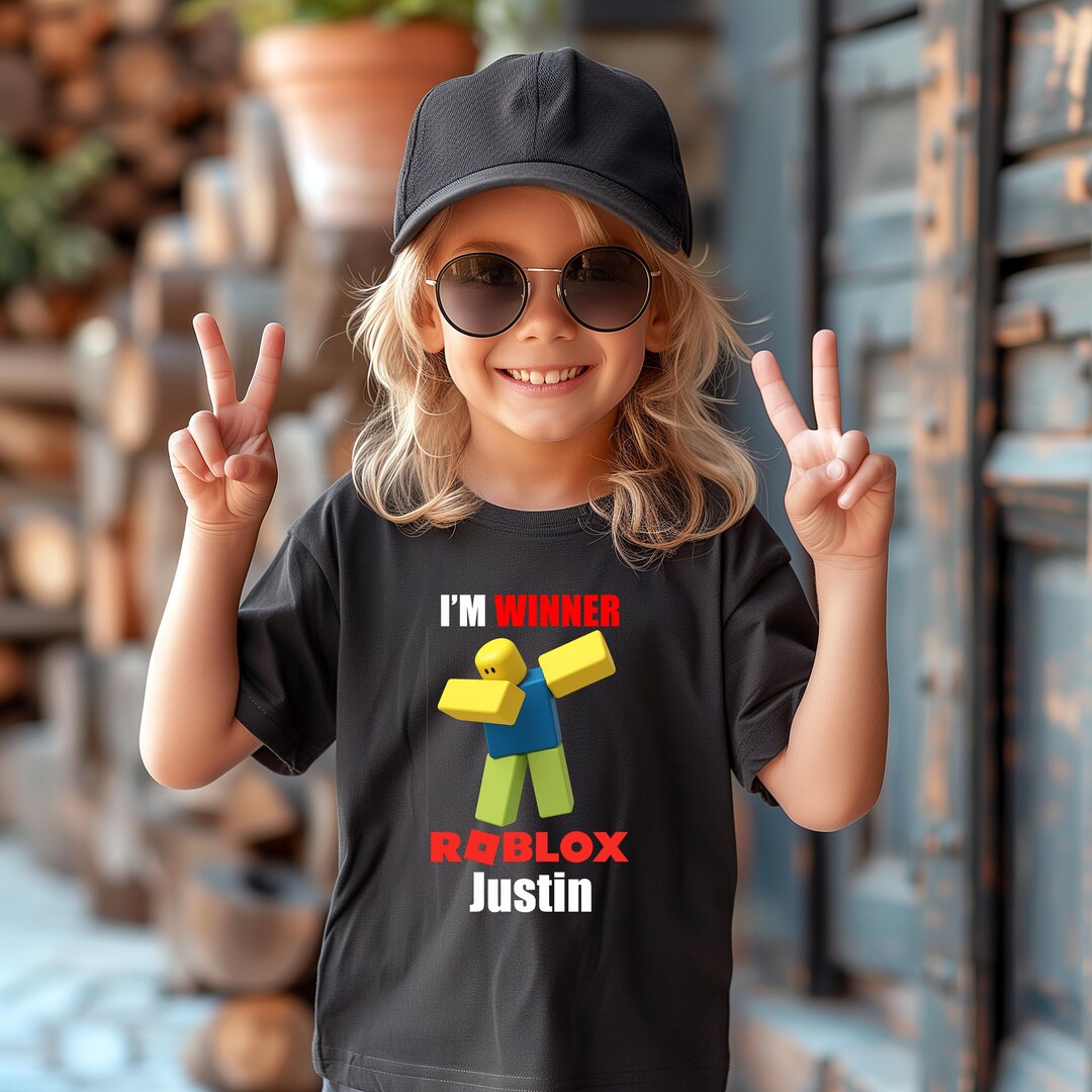 Custom Robox Shirt, Im Winner T, Robox Birthday T, Game Blox Birthday ...