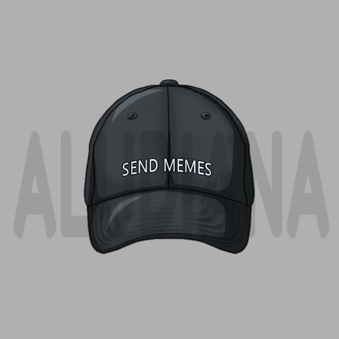 Send Memes Parody Hat Vtuber Digital Item Asset for Streaming PNG ...