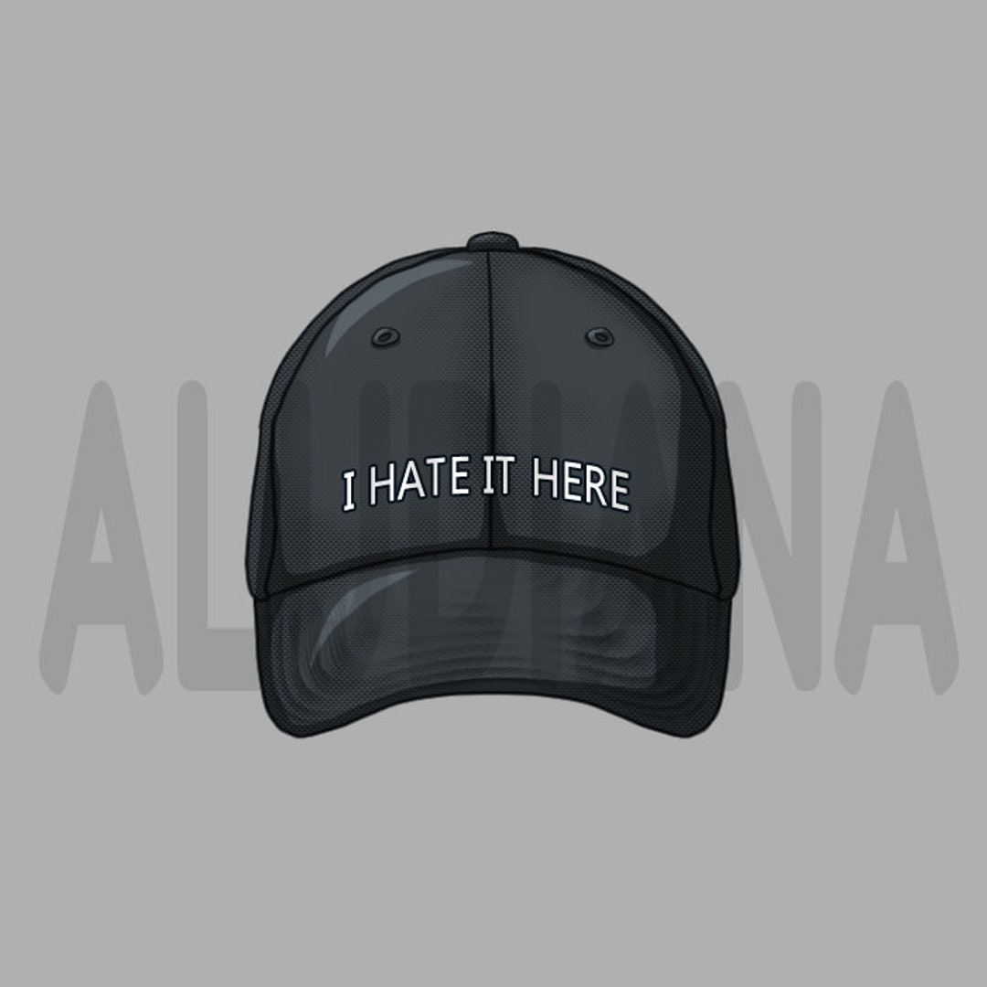 I Hate It Here Parody Hat Vtuber Digital Item Asset for Streaming PNG ...