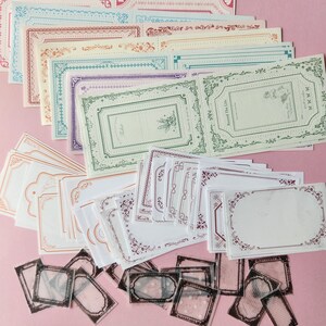 32 Vintage Style Labels and Frames Starter Pack for Journaling ...