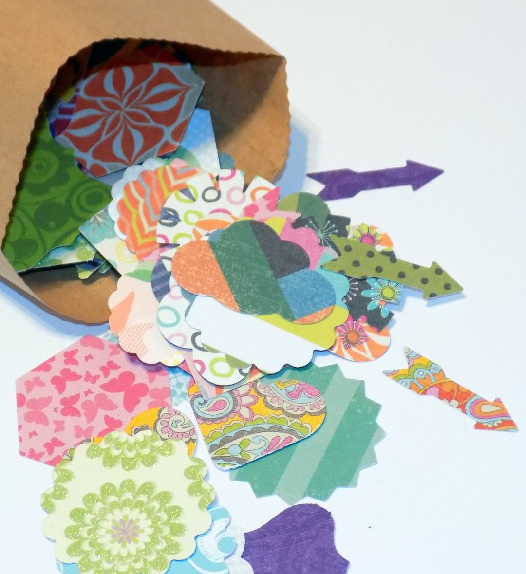 60 MEDIUM to Small Paper Die Cuts for Embellishments Various Shapes ...