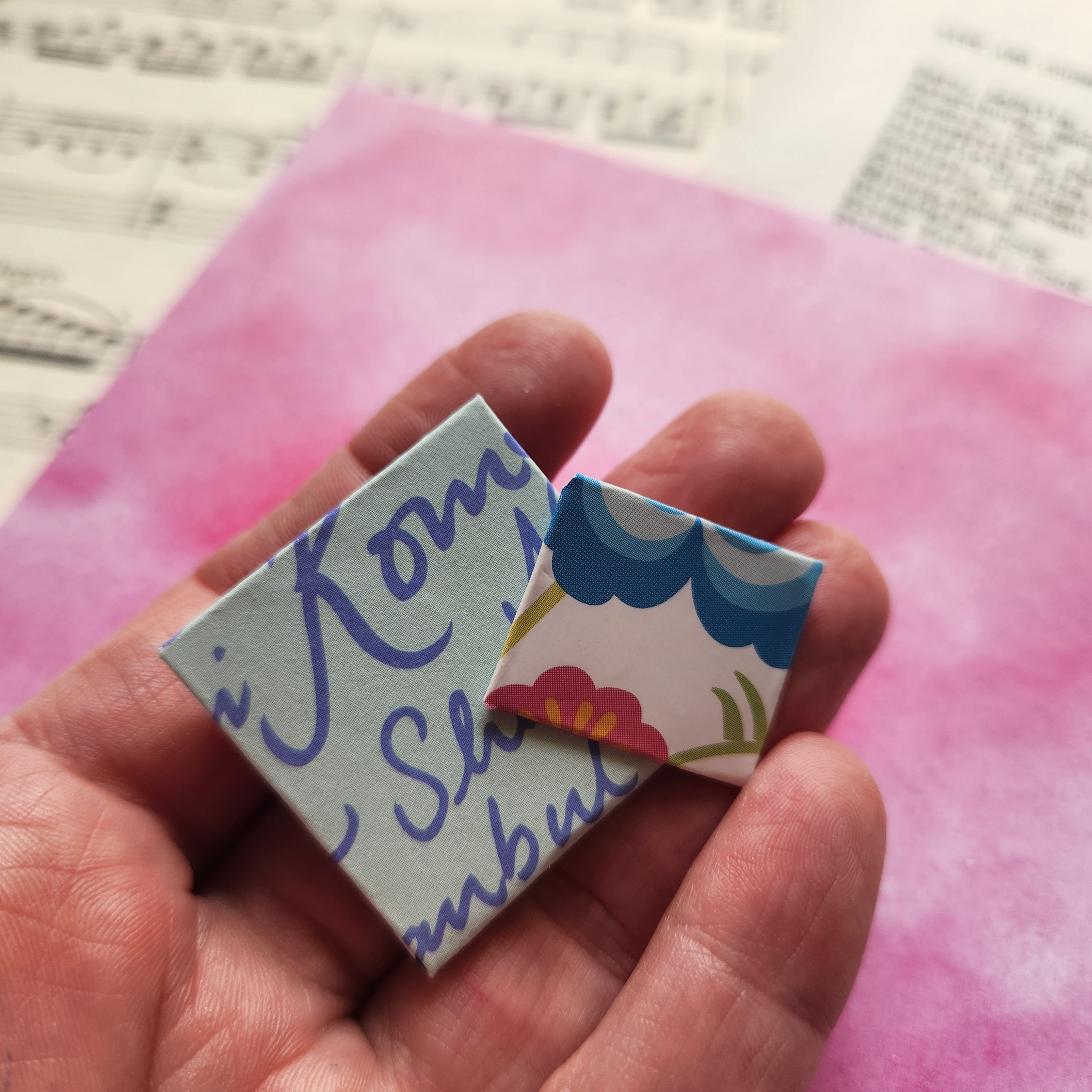 Mini Envelope Die Cuts: Tiny Paper Punches, Random Prints (24 Count) - Etsy