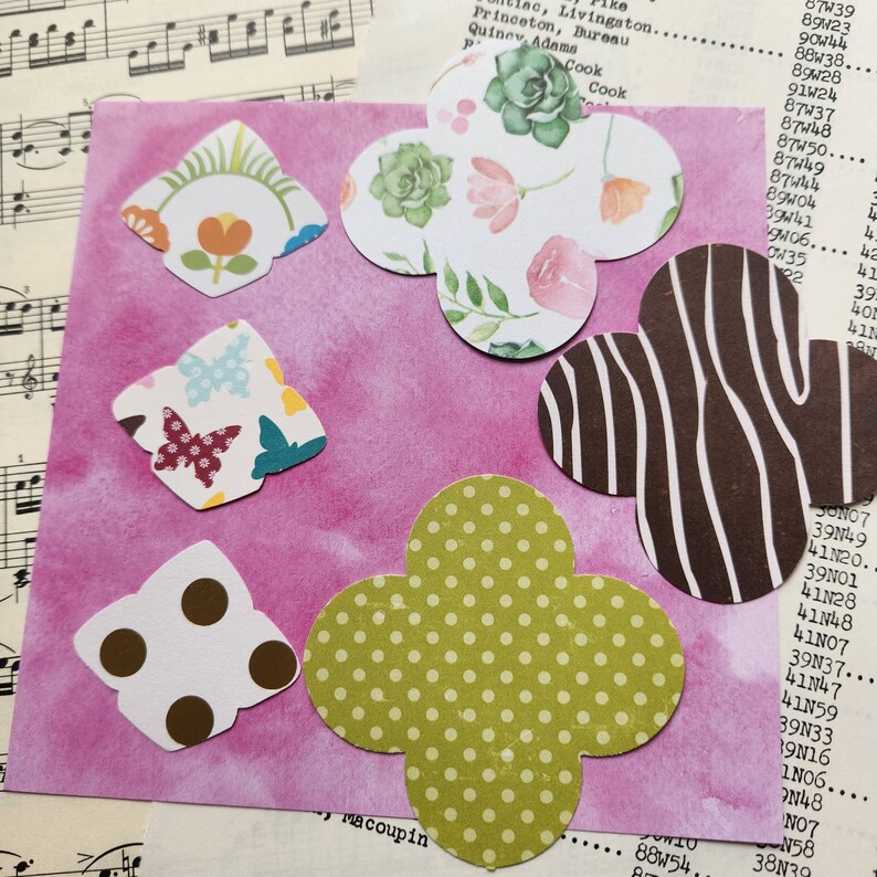 Mini Envelope Die Cuts: Tiny Paper Punches, Random Prints (24 Count) - Etsy