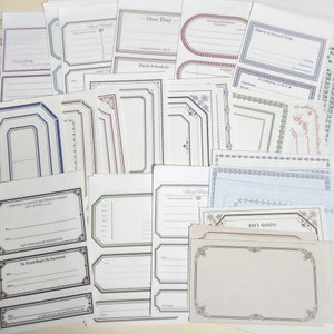 32 Vintage Style Labels and Frames Starter Pack for Journaling ...