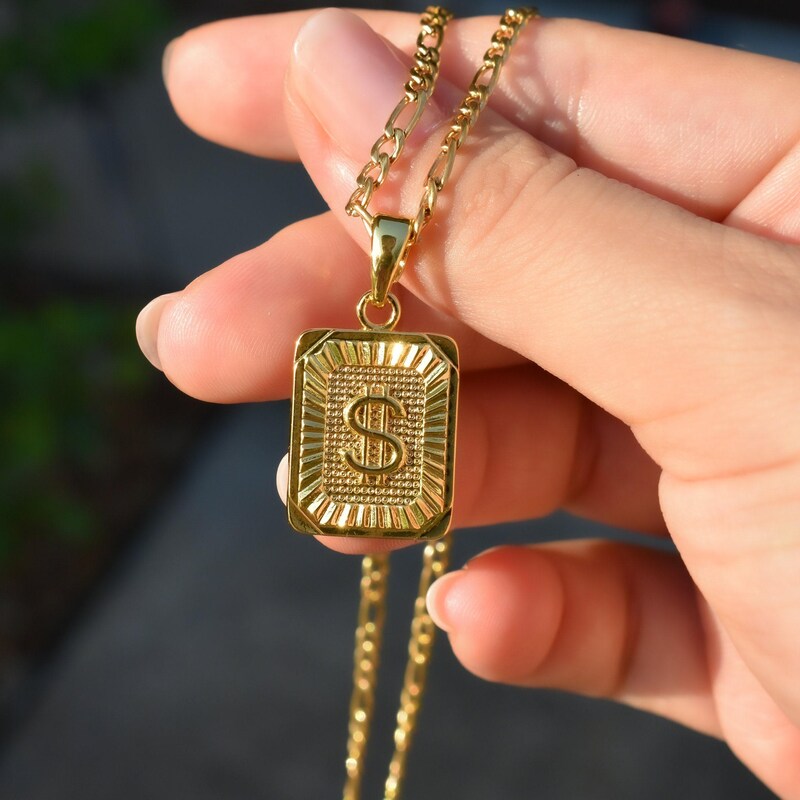 Dollar Sign Necklace - Etsy