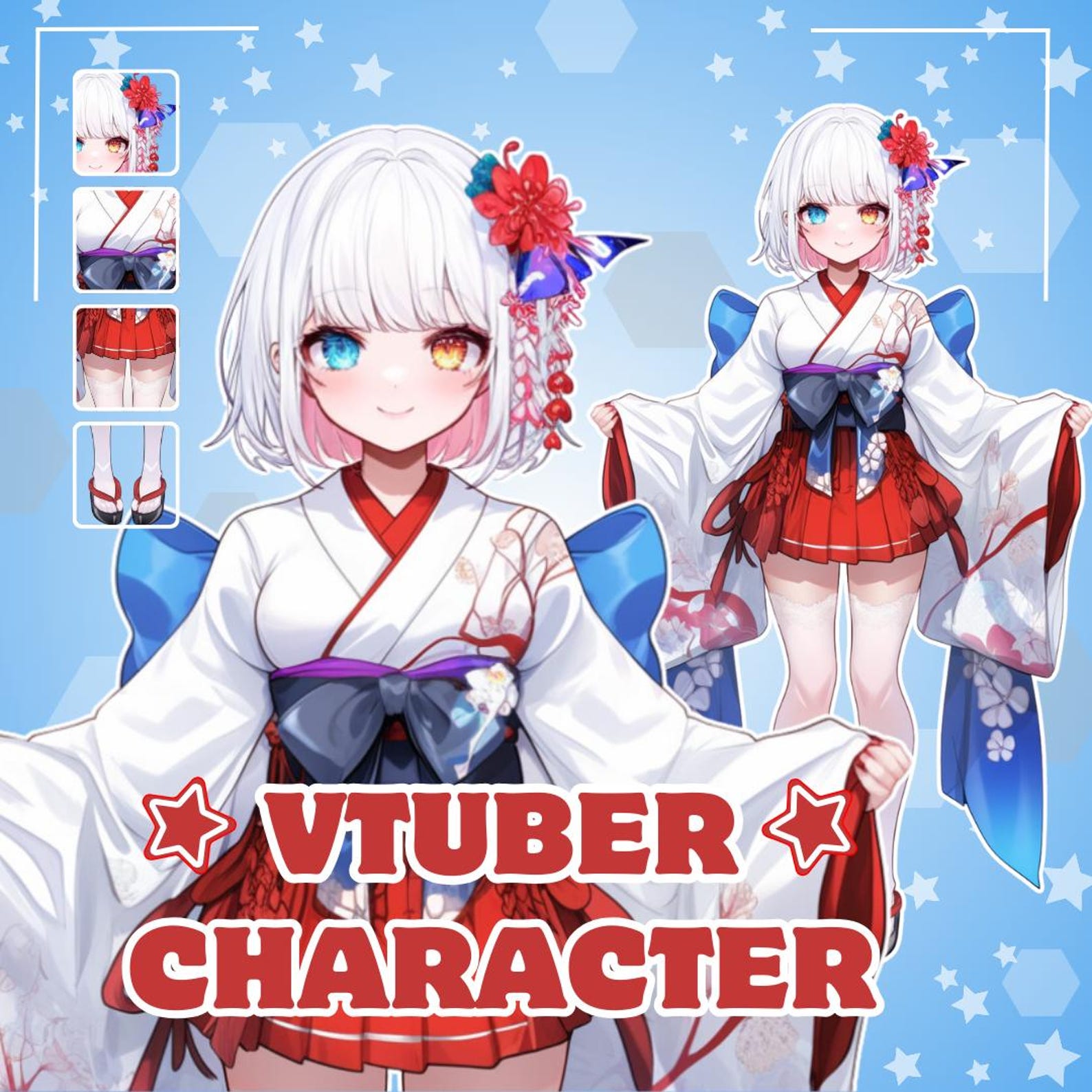 CUSTOM Vtuber Model for Commercial Use, Live 2D Vtuber Model, Vtuber ...