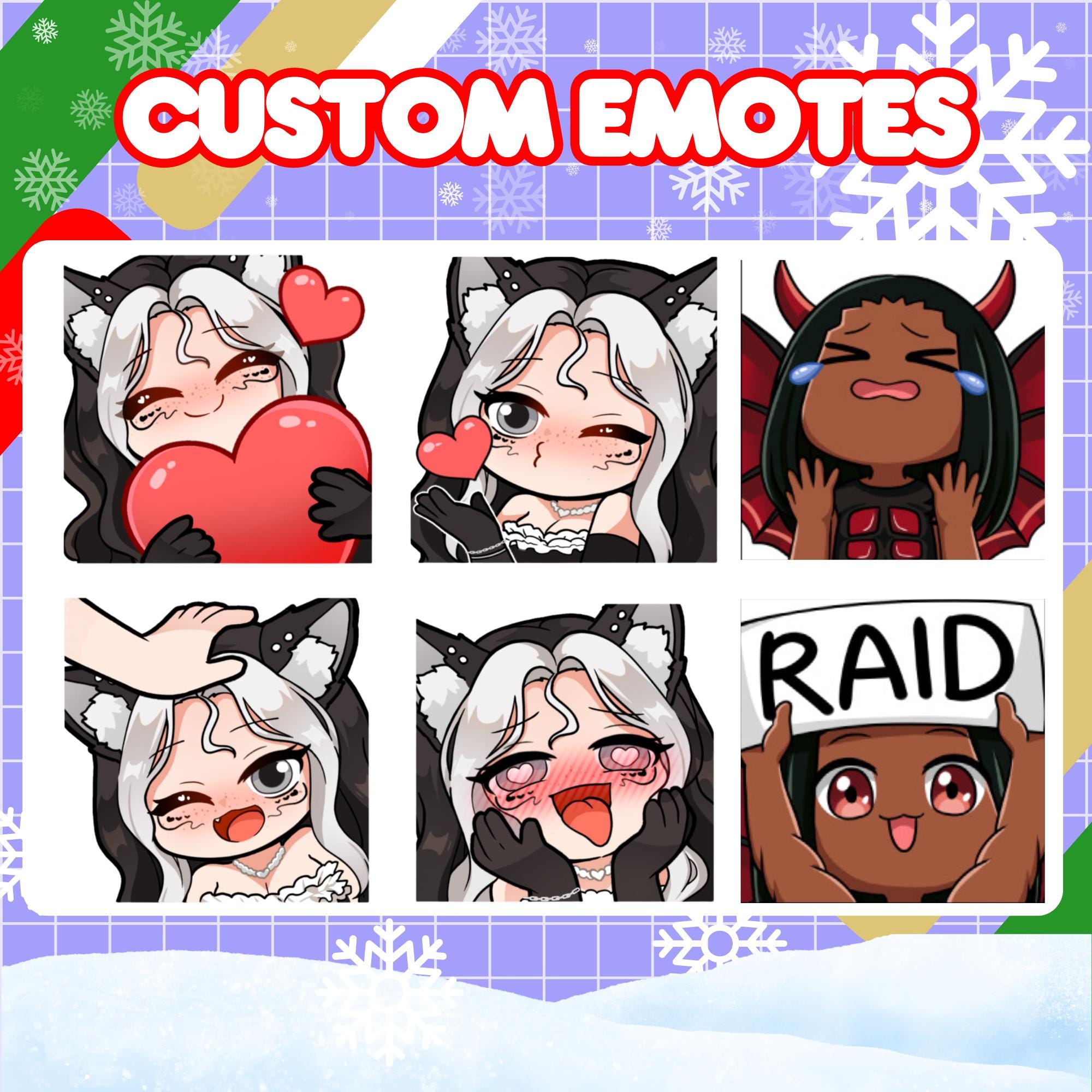 Custom Twitch Emotes Animated Emotes Twitch Emote for Streamer Animal ...