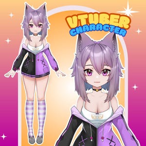 CUSTOM Vtuber Model Free Commercial Use, Vtuber Character, Live 2D Vtuber Model, Vtuber Design ...