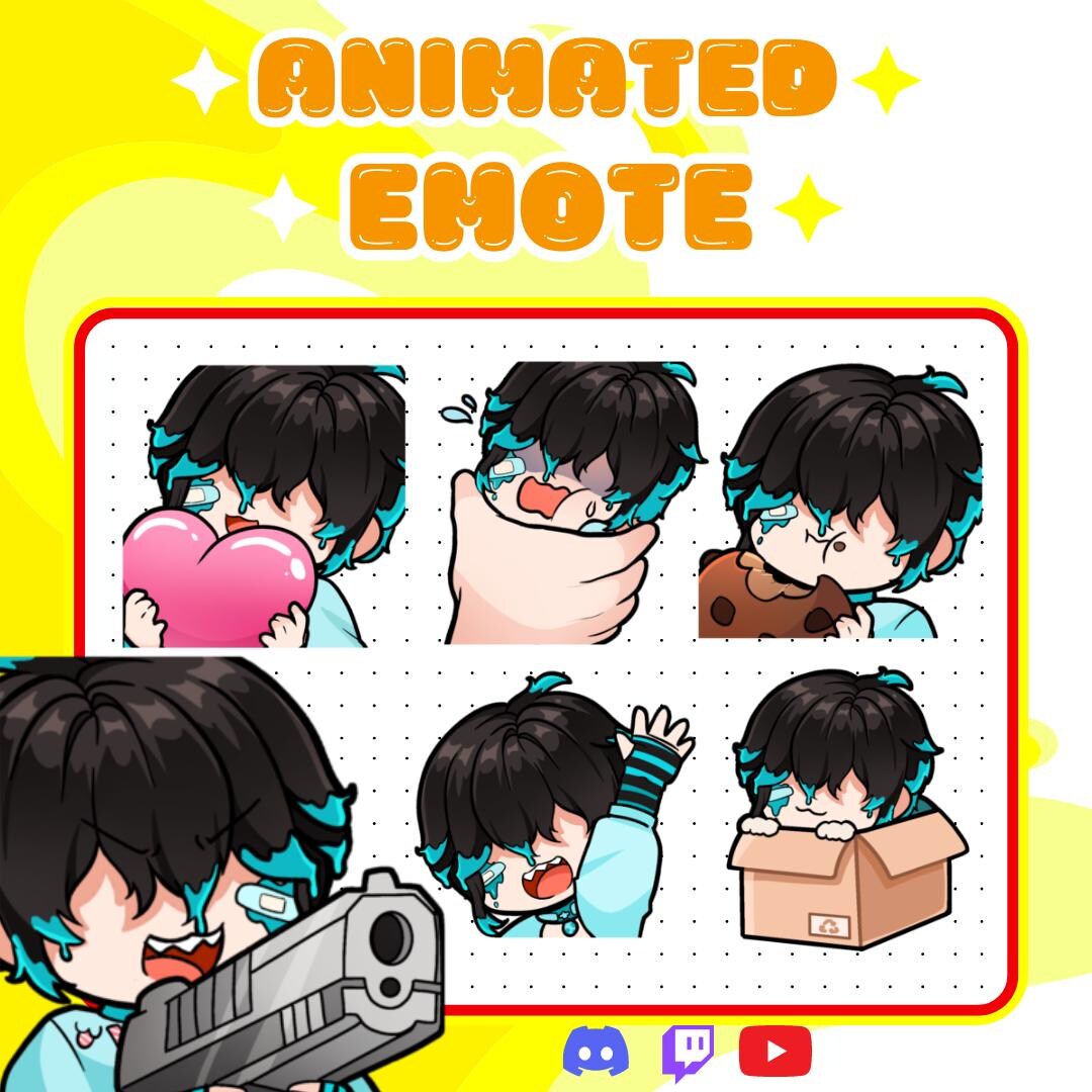 Custom Animated Emotes, Sub Emotes for Your Twitch, Emojis, Youtube ...