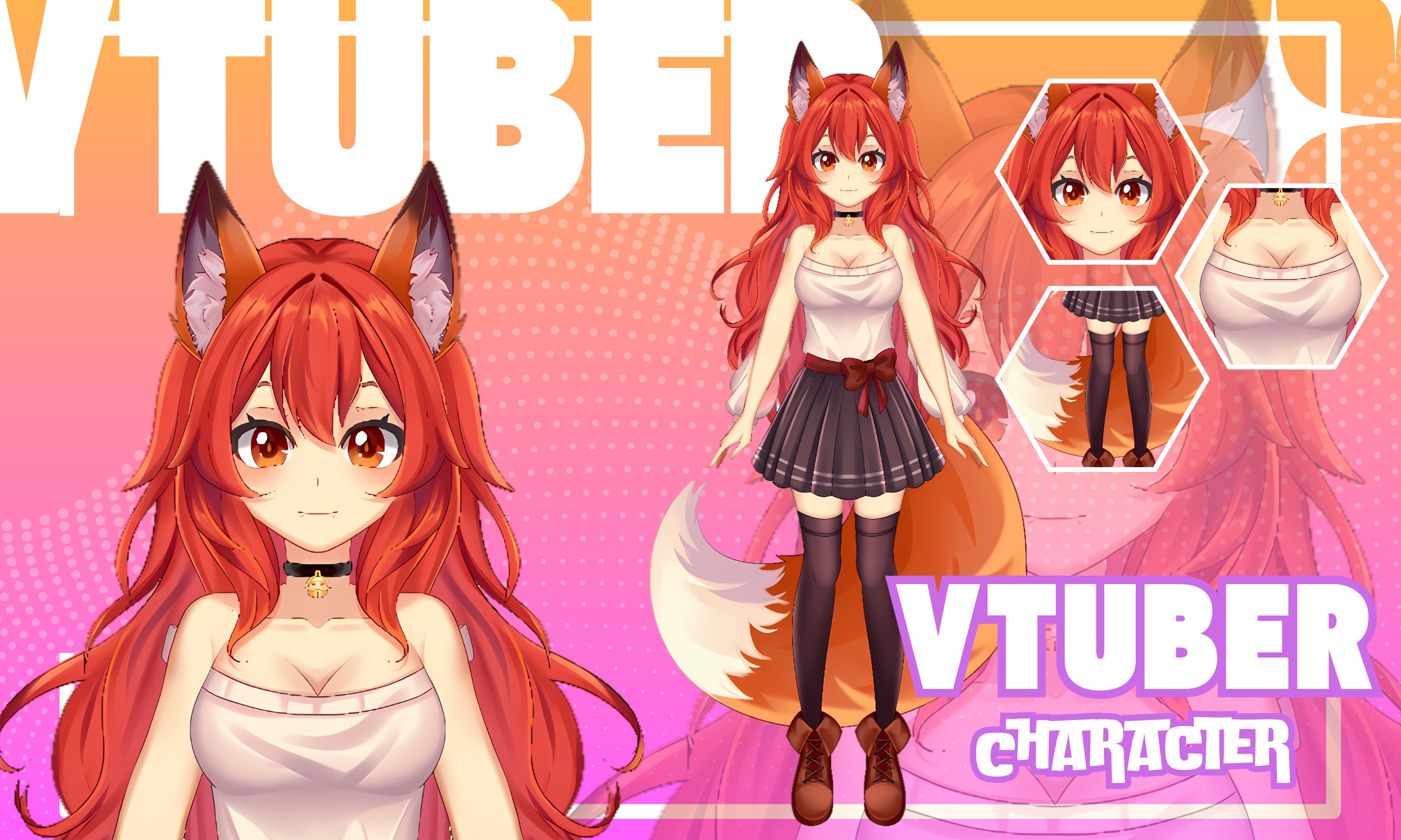 Modelo de Vtuber personalizado, Modelo de Vtuber LIVE2D personalizado ...