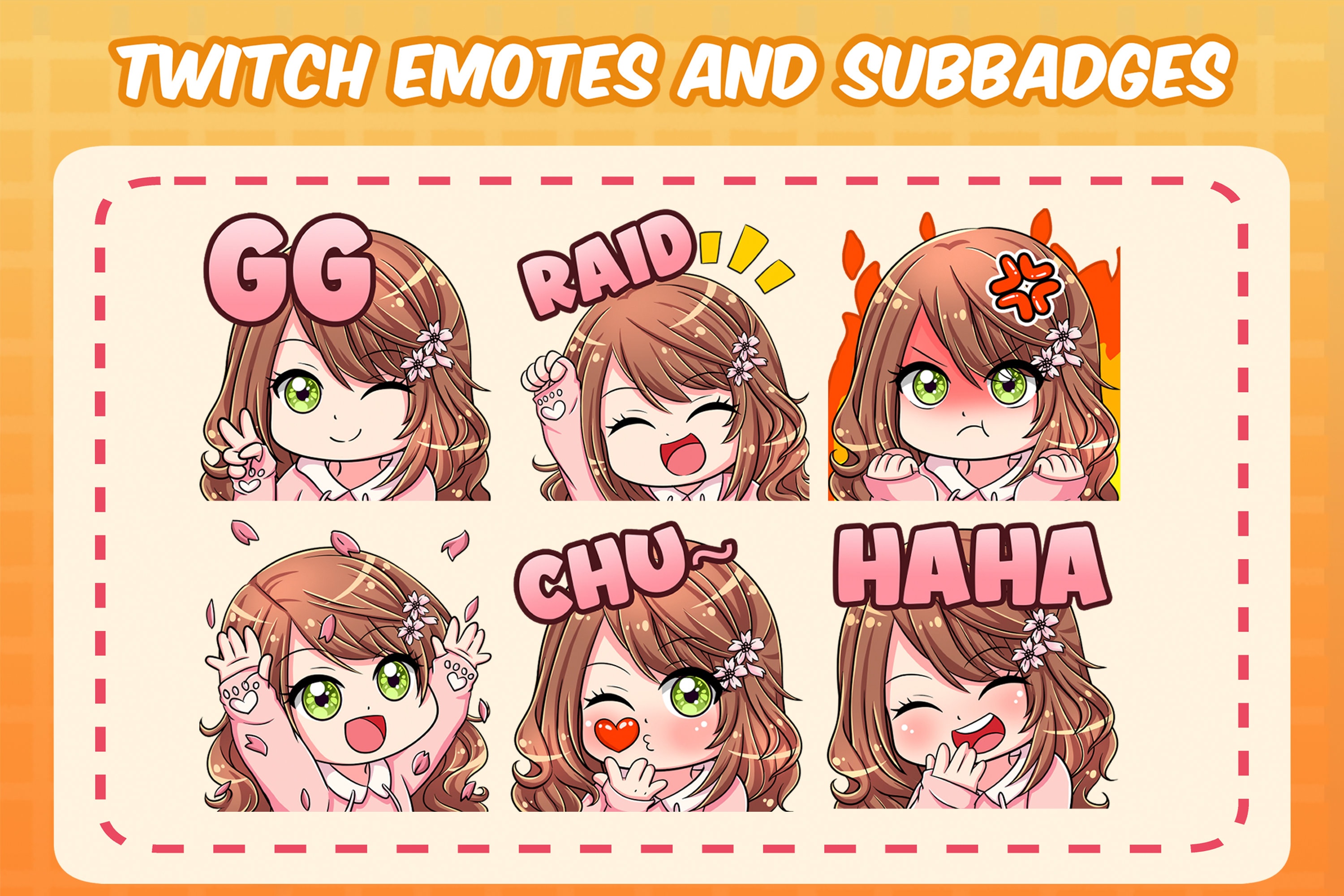 Custom Cutes Twitch Emotes Twitch Emotes Custom Emotes For Streamer