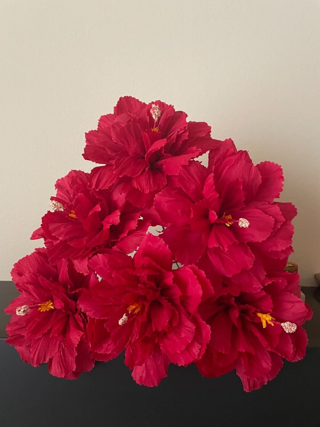 Mexican Crepe Paper Flowers Set of 6 Hibiscus". We Make Special Orders ...