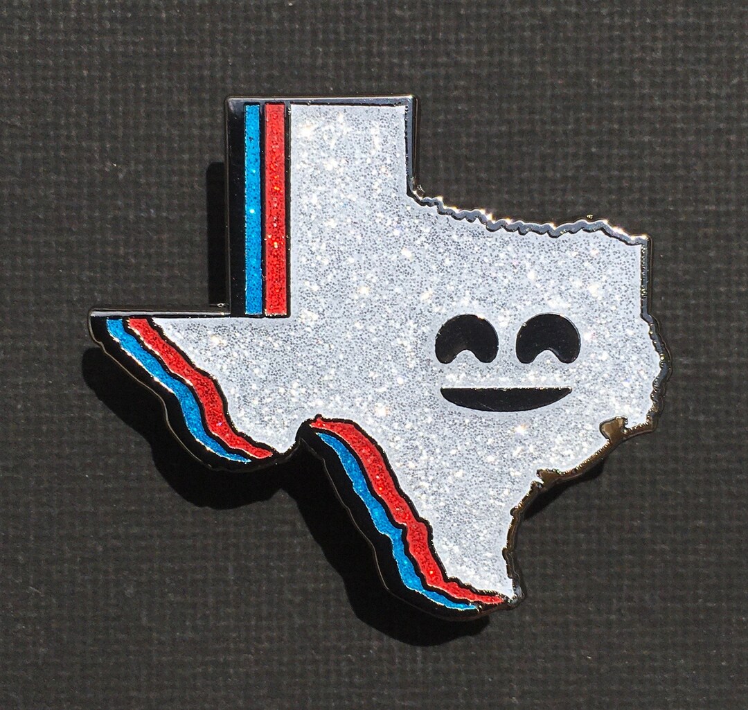 Tough Grin Texas Magnet Glitter Hard Enamel - Etsy.de