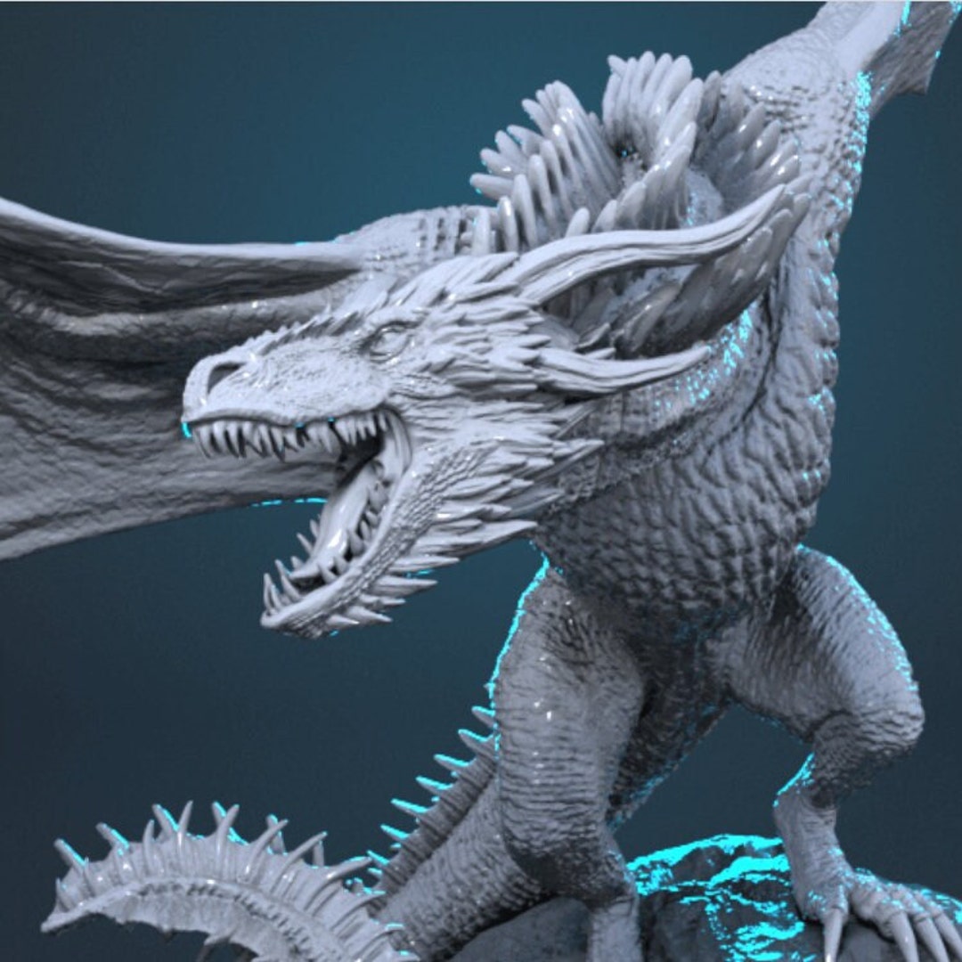 Viserion Ice Dragon GOT 3D Print STL - Etsy Canada
