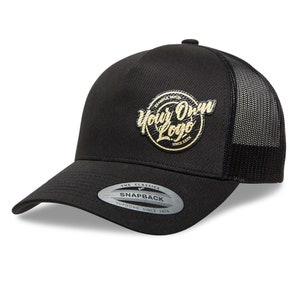 Company Logo Hats - Rawhide Leather Patch Trucker Caps - Quality ...