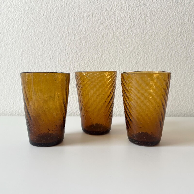 Amber Glassware - Etsy