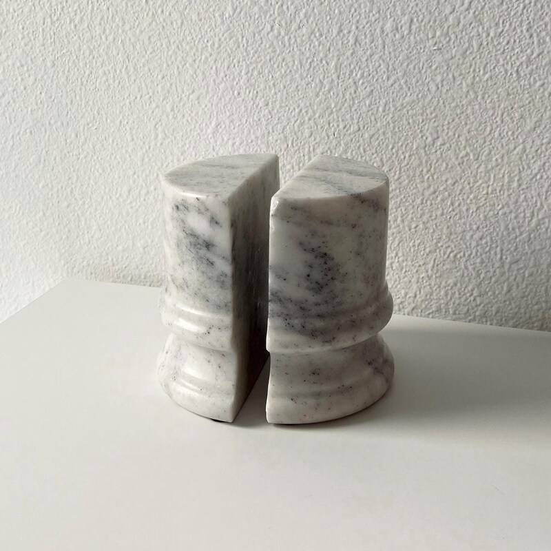 Marble Bookends - Etsy