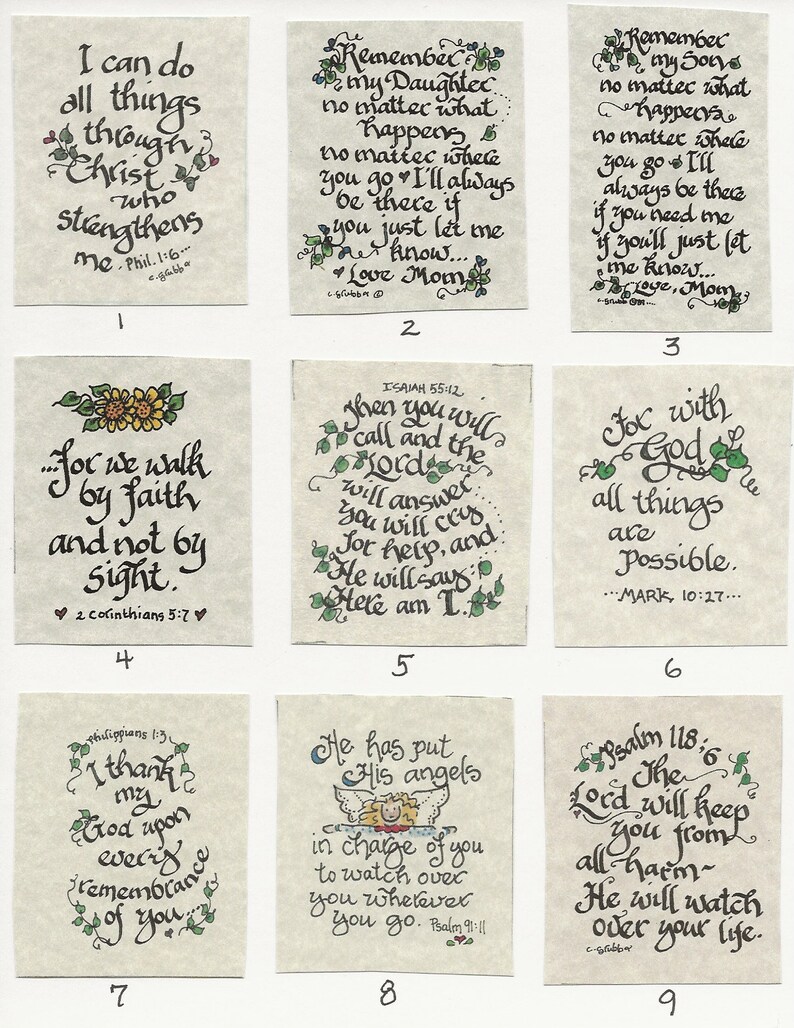 41 INSPIRATIONAL Prints to Choose From--framed Mini's by Cindy Grubb ...