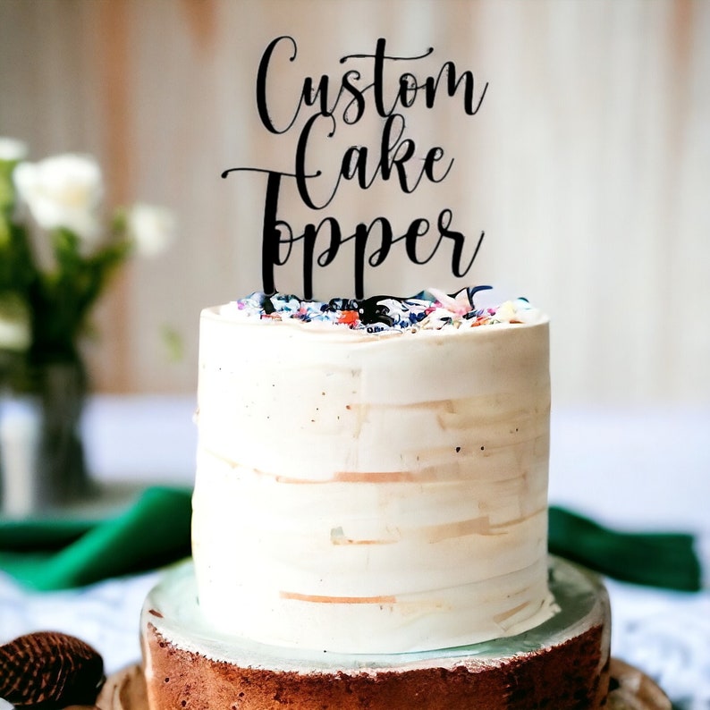 Happy Birthday Glitter Cake Topper, Happy Birthday, Glitter, Cake ...