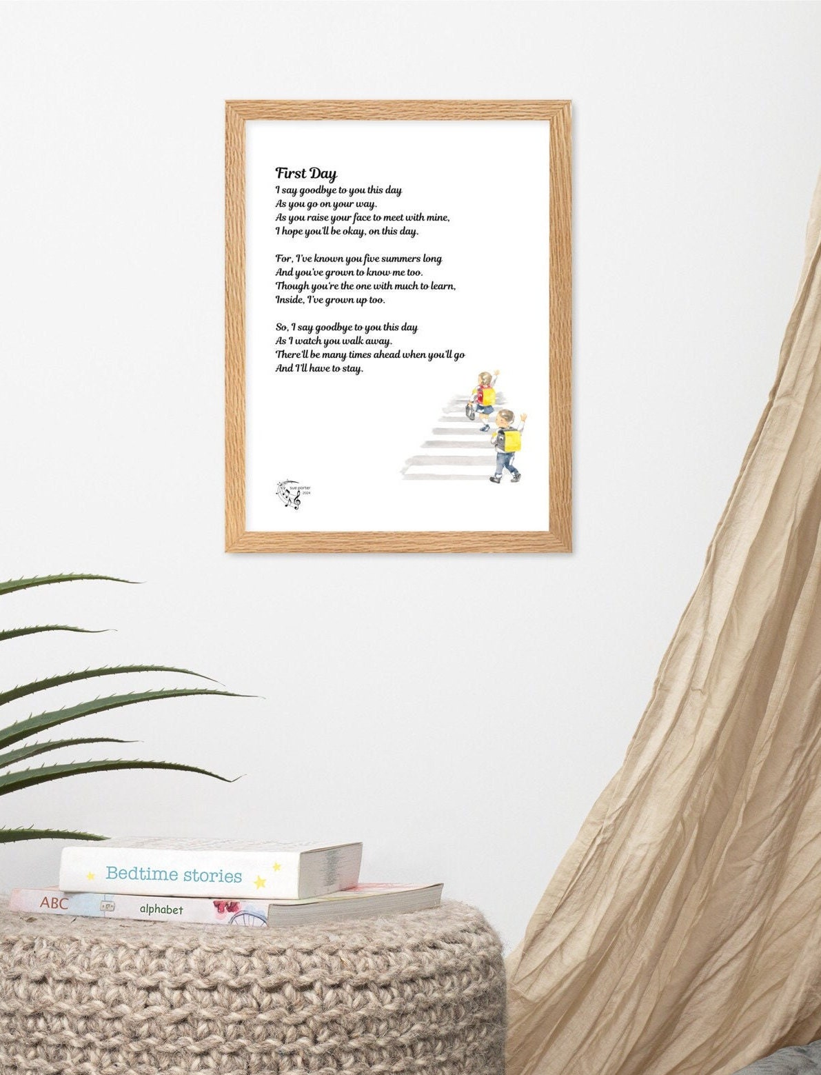 First Day - Original Poem for the First Day of School - Unique Piece - Etsy