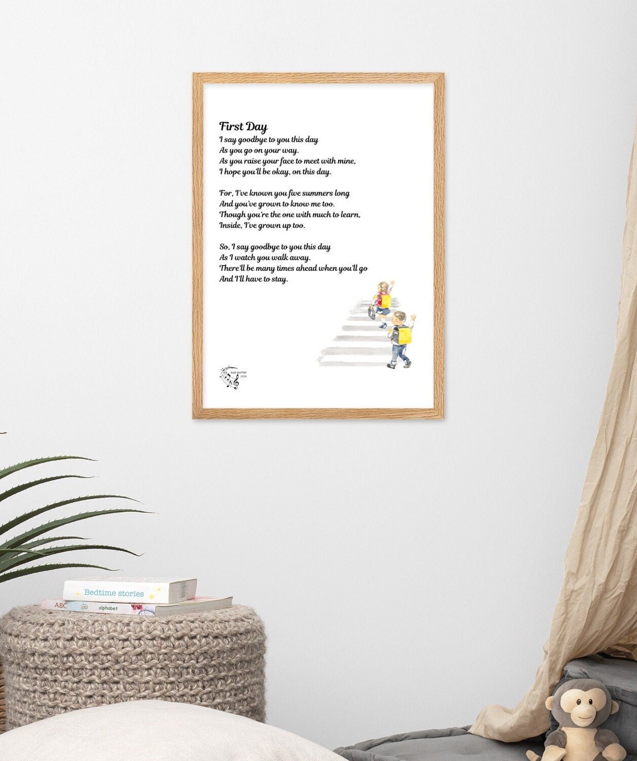 First Day - Original Poem for the First Day of School - Unique Piece - Etsy