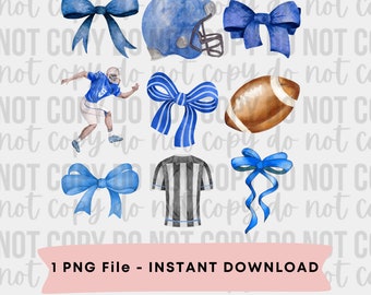Football Coquette Bows, Football PNG, Football Coquette - Etsy