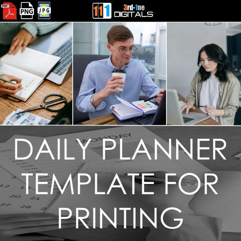 Printable & Easy-to-use 7-day Digital Daily Planner Template (sunday to ...