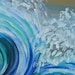 Rolling Wave Large Art Acrylic Painting Abstract Sea Art Home Hanging ...