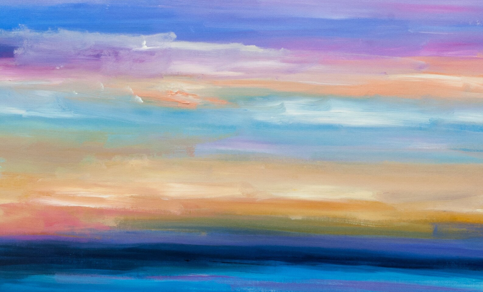 Original Abstract Painting Sea Art Sunrise Wave on Gallery - Etsy