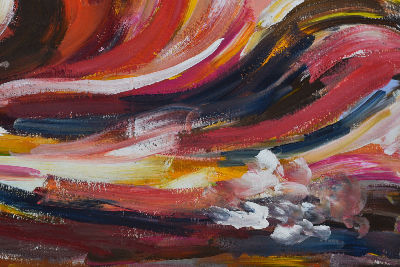 Rolling Wave Original Abstract Painting Modern Art on Canvas Acrylic ...