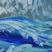 Rolling Wave Large Art Acrylic Painting Abstract Sea Art Home Hanging ...