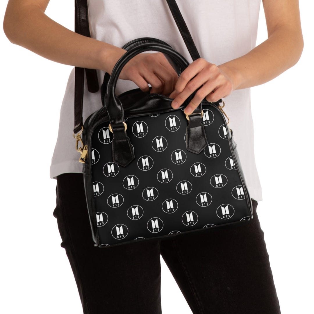 BTS Logo Shoulder Bag for Women – Kpop ARMY Crossbody Purse, Korean ...
