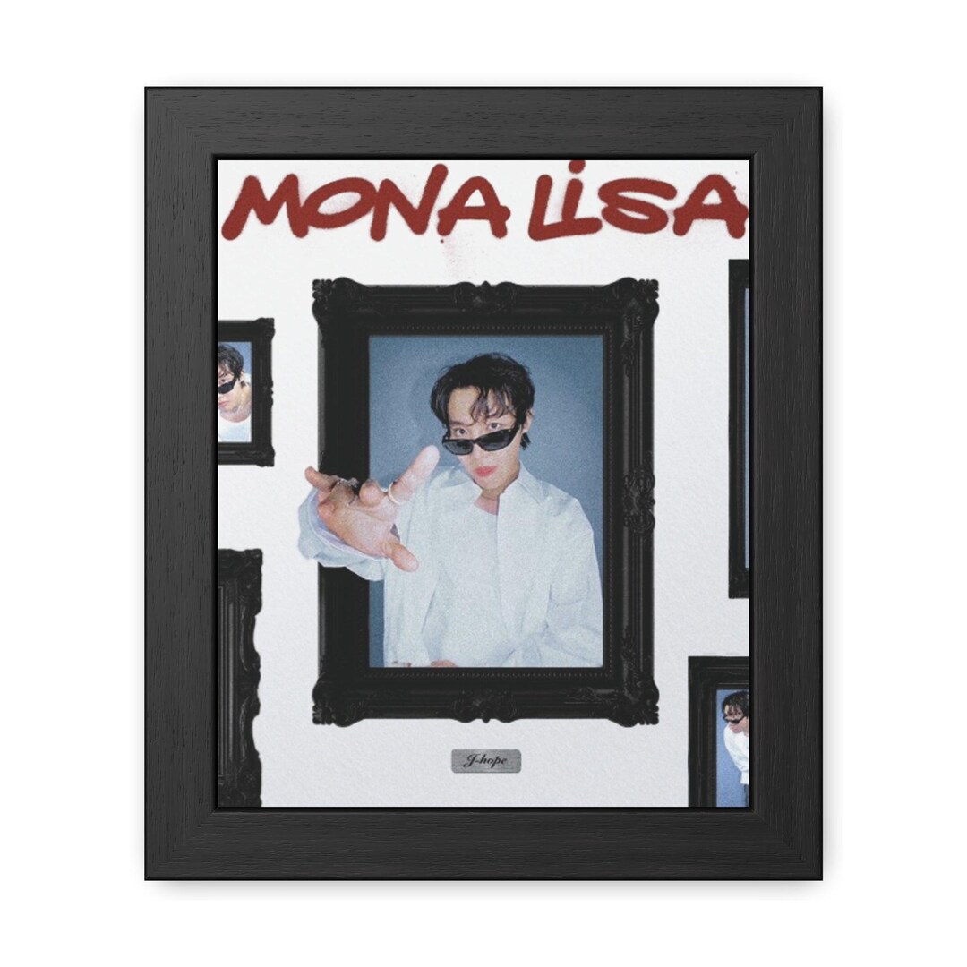 BTS Jhope Poster - Mona Lisa - BTS Army, BTS Art, Bts Wall Art, Bts ...