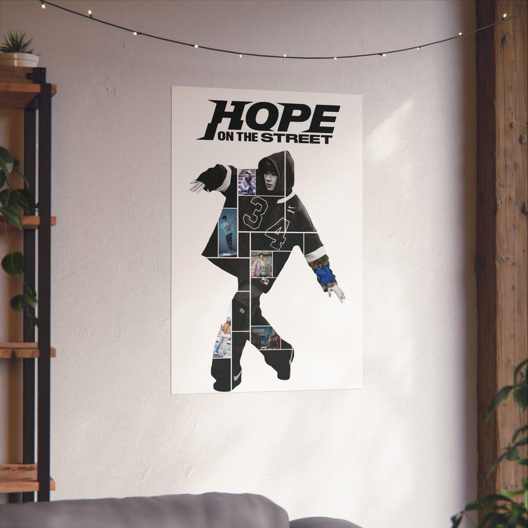 Kpop BTS Jung Hoseok Jhope- Poster - 'hope on the Street' - Etsy