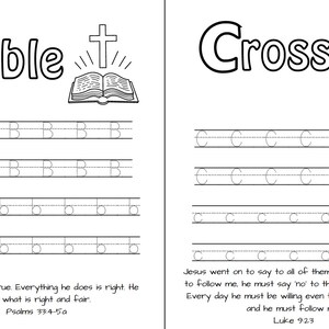 Alphabet ABC Scripture Tracing Cards, Bible Verse Activity, Homeschool ...