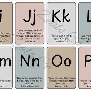 ABC Bible Verse Flash Cards: Printable Scripture Activity (PDF) - Etsy