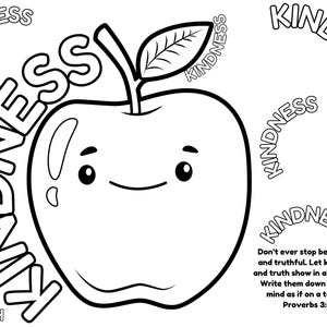 Fruit of the Spirit Coloring Pages, Printable Kids Bible Verse ...