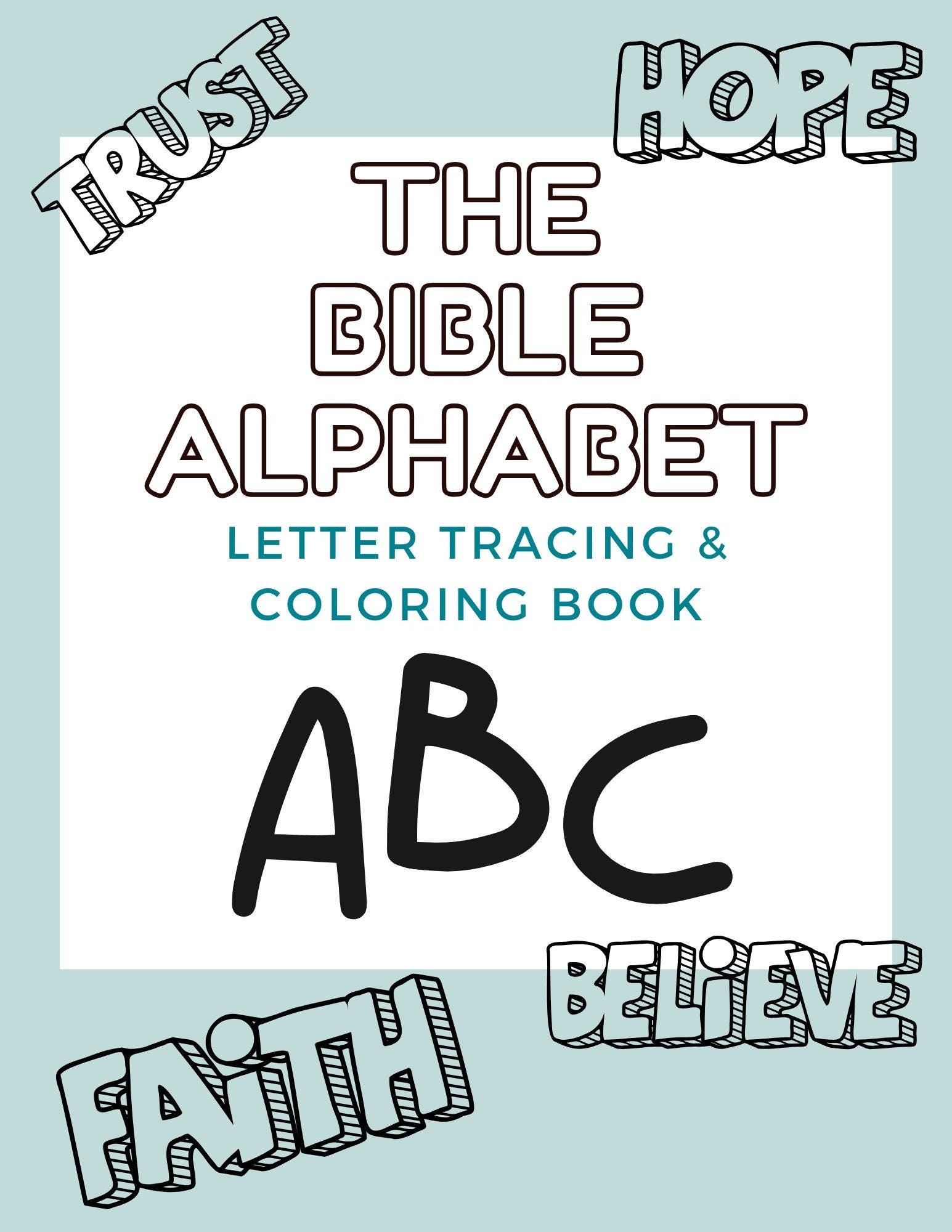 Alphabet ABC Scripture Tracing Cards, Bible Verse Activity, Homeschool ...