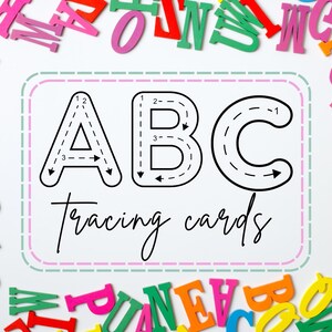Small Alphabet Tracing Cards, Letter Tracing, Alphabet Letter ...